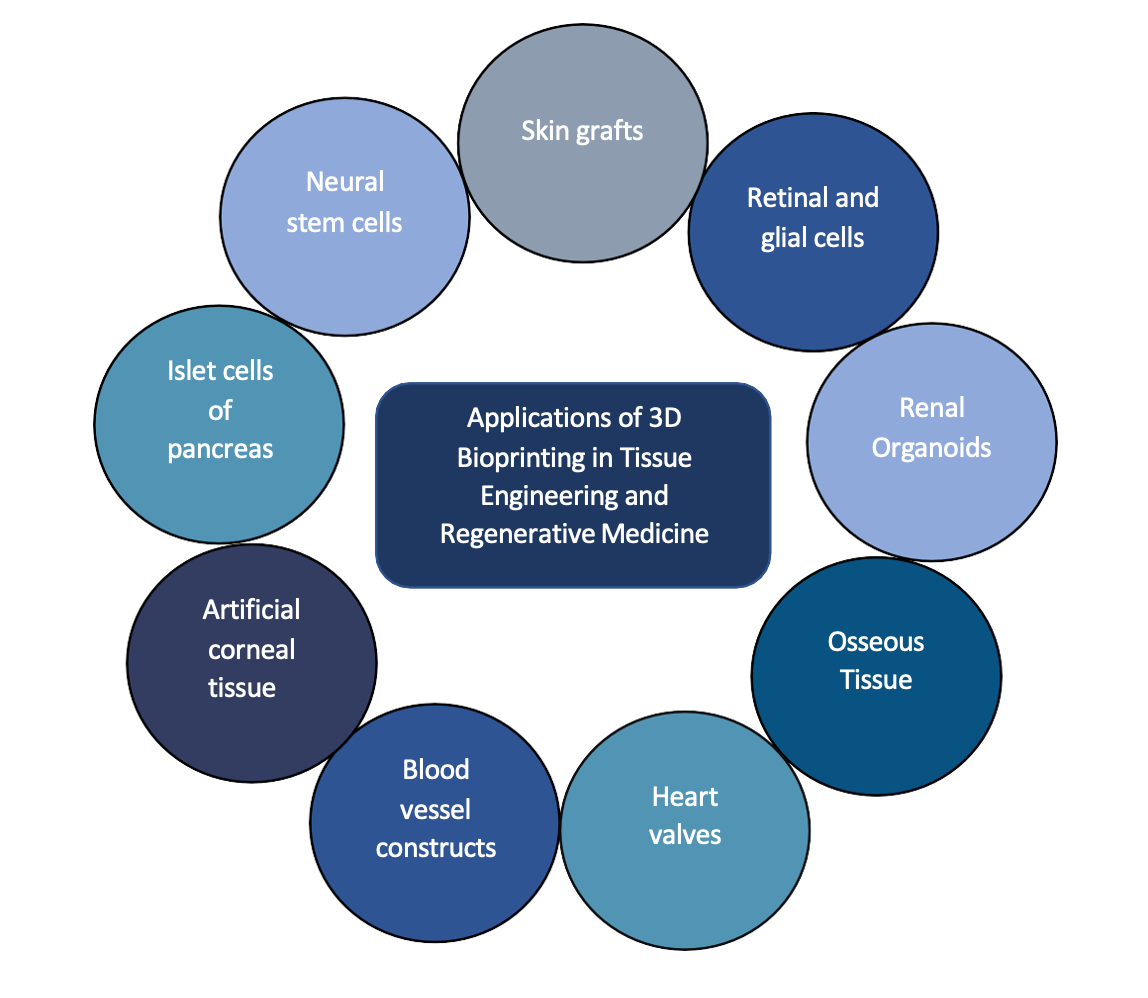 Figure 1. A summary of major applications of 3D bioprinting in Tissue ...